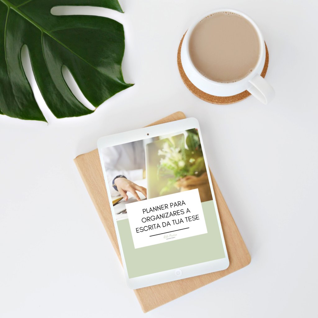 Planner para organizares a escrita da tua Tese - amazing chemist